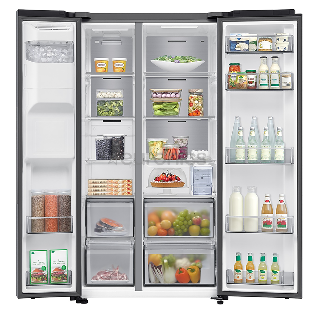 Samsung Bespoke AI, NoFrost, 640 L, height 179 cm, silver - SBS ...