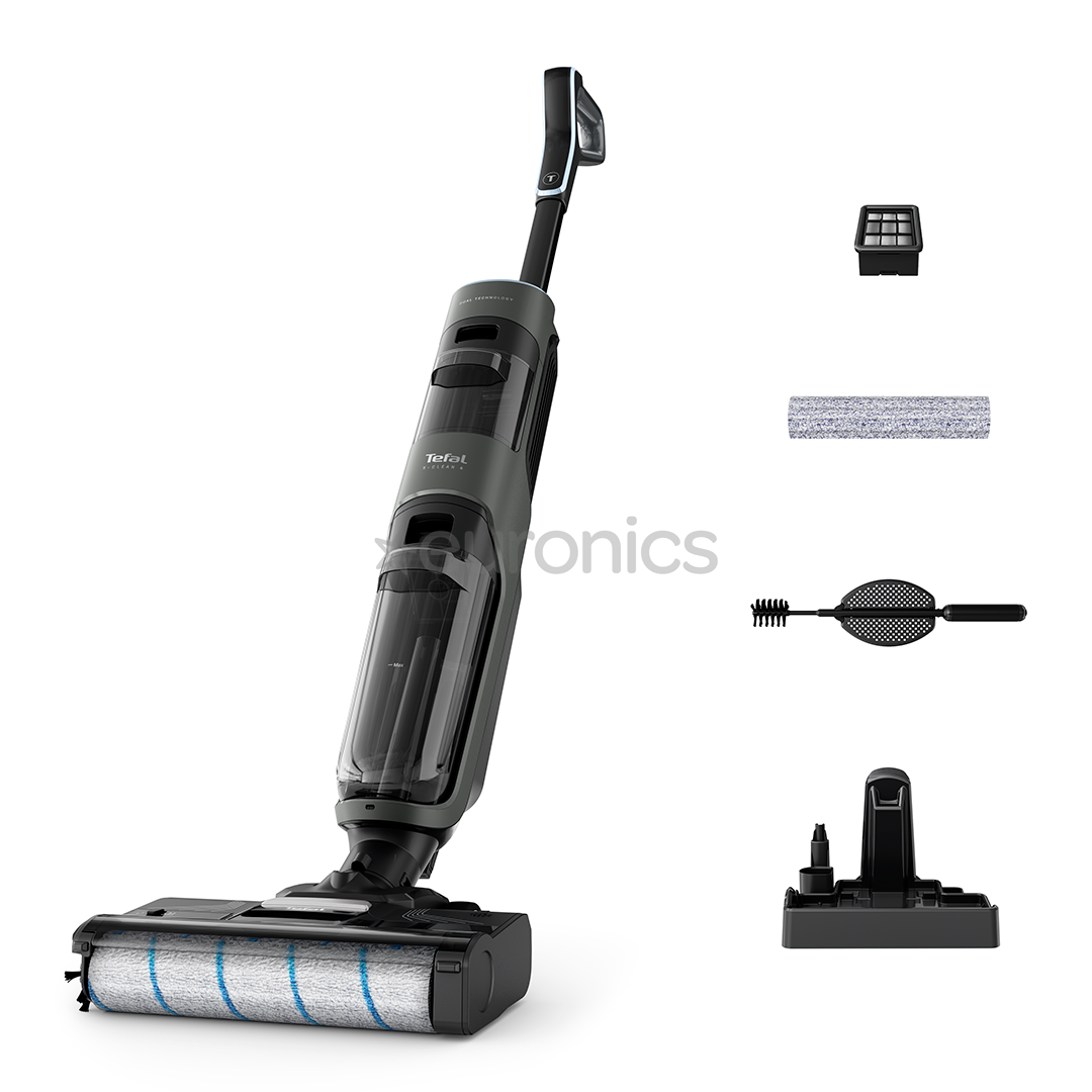 Tefal X-Clean 4, Wet & Dry, grey - Cordless vacuum cleaner, GF5035F0 ...